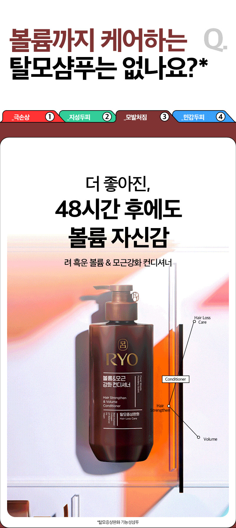 아모레 려흑운볼륨&모근강화컨디셔너 480ML | 홈플러스